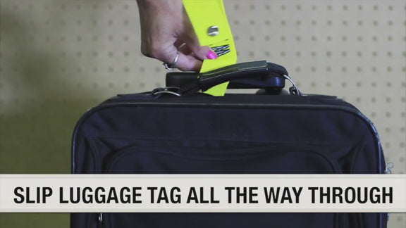 Personalized Embroidered Snap Bag Tag for Luggage and Carryon Bags ...