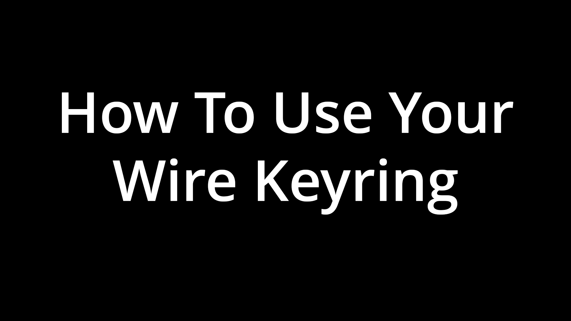 Wire Keyring – Visitag